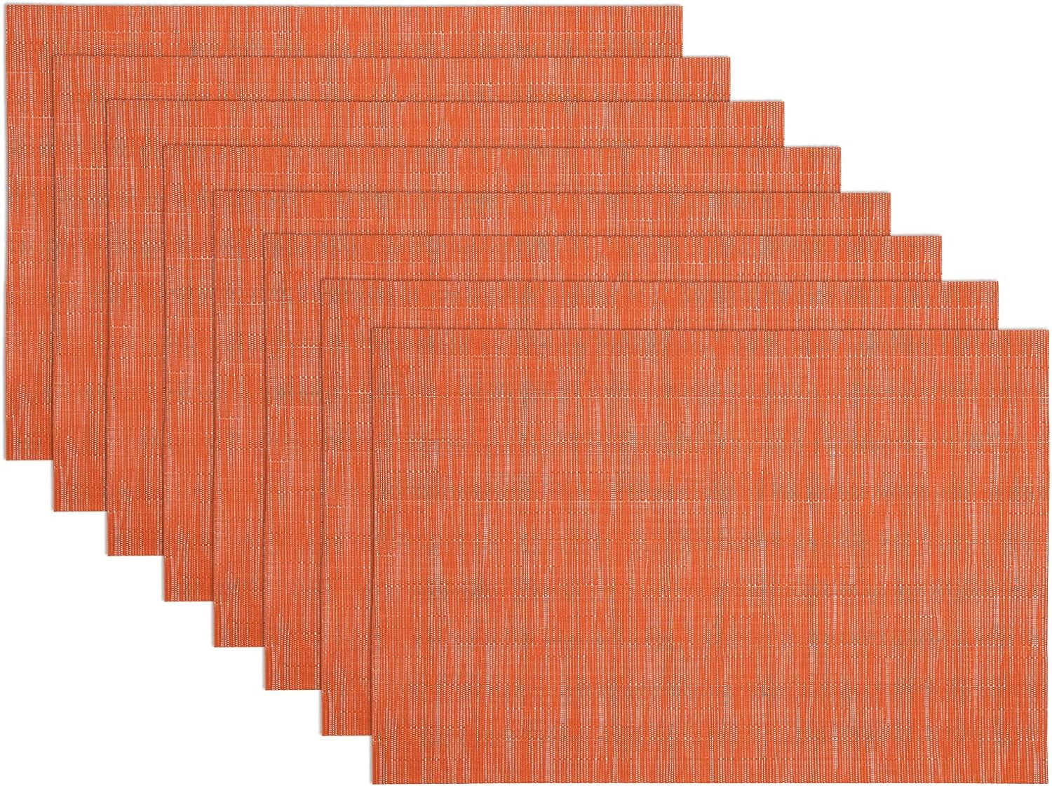 Vinyl Placemats Set of 8 Wipe Clean Heat Resistant Place Mats Durable ...