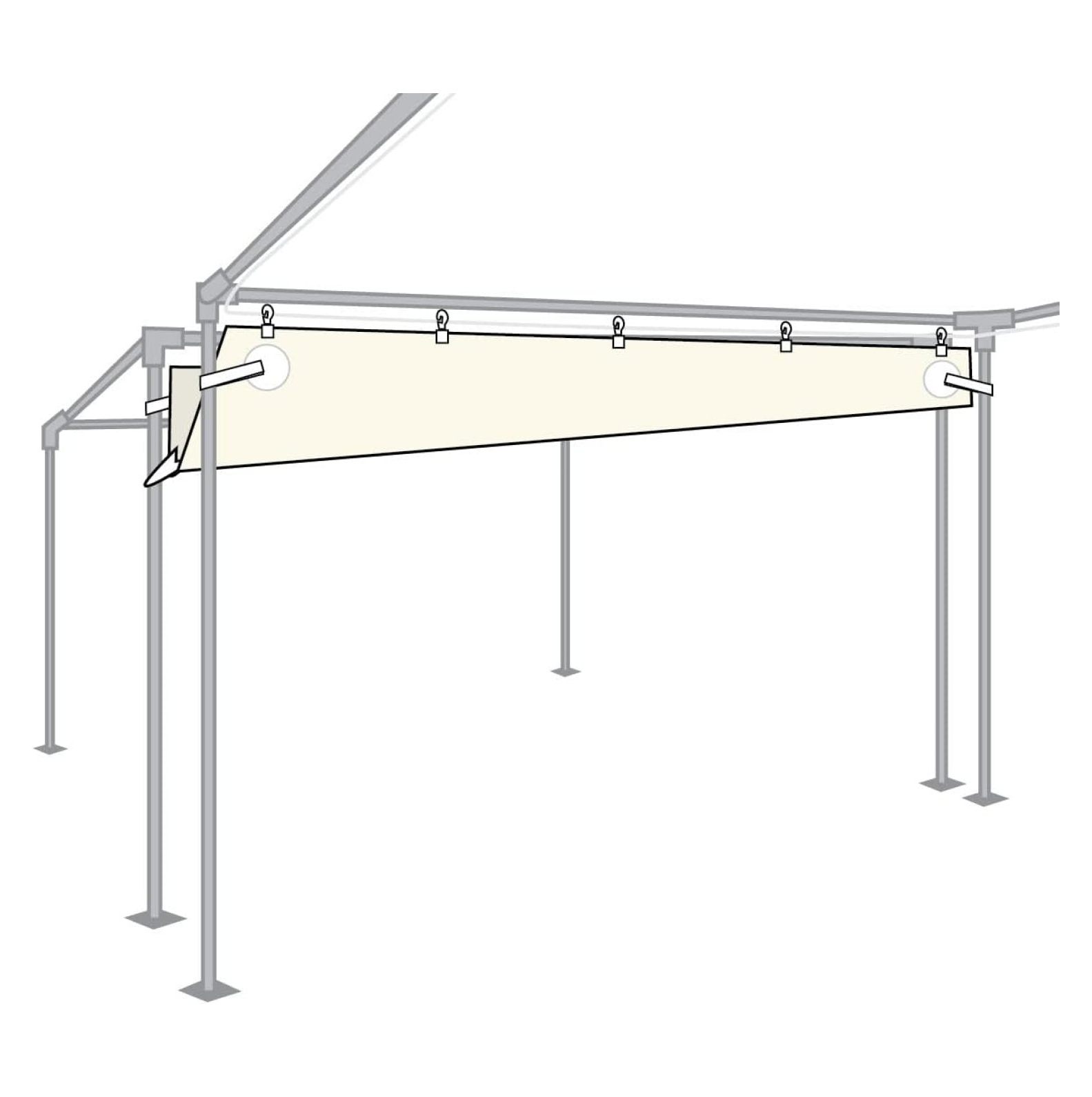 Vinyl Rain Gutters | for West Party and Canopy Tents | 20-Foot | Heavy ...