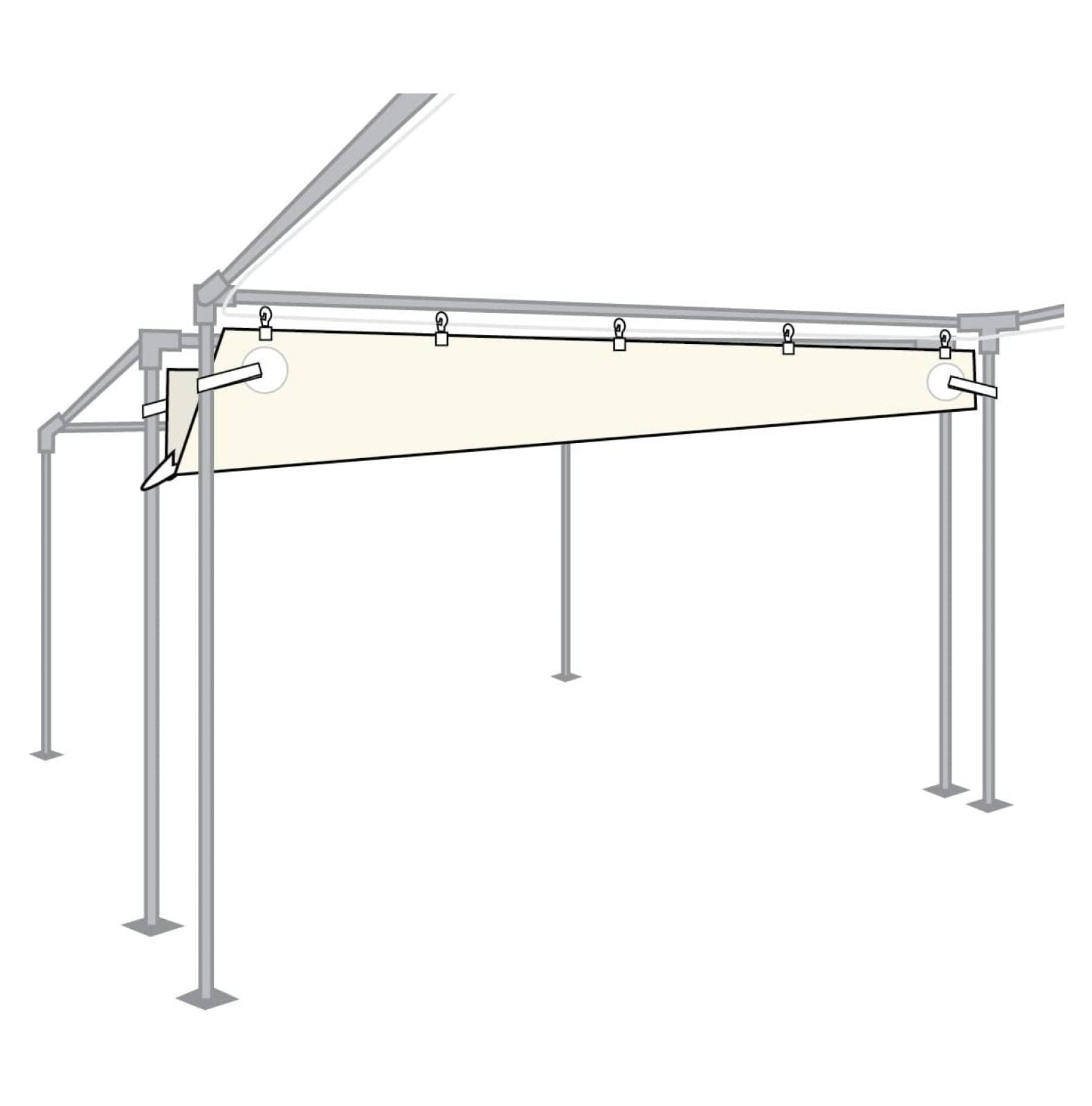 Vinyl Rain Gutters | for West Party and Canopy Tents | 20-Foot | Heavy ...