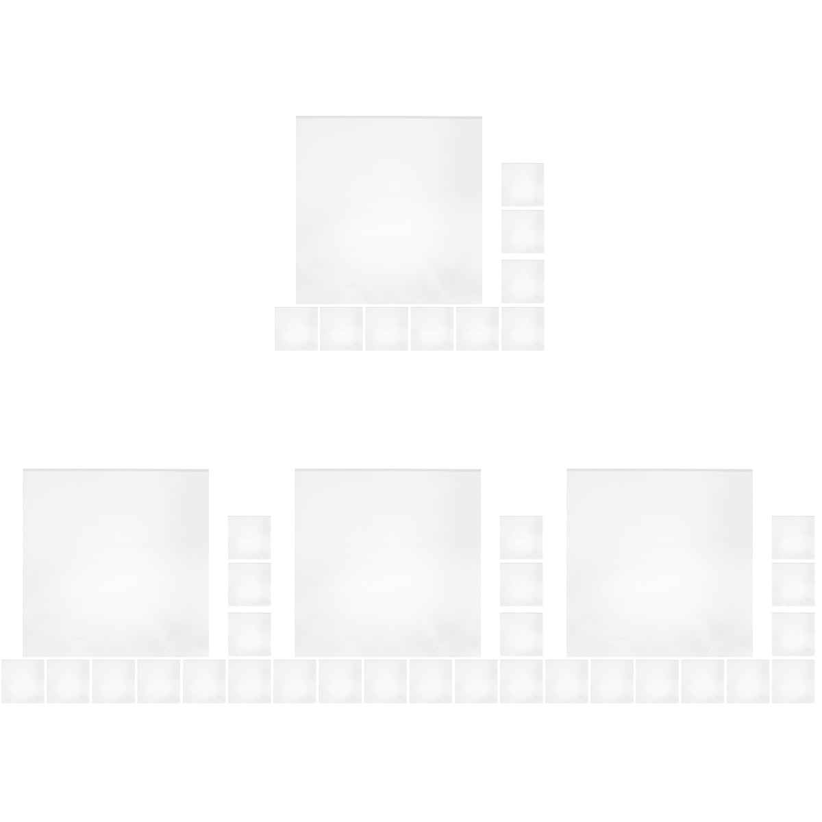 Vinyl Record Bag 40 Pcs Clear Sleeve Plastic Outer Cover Records ...