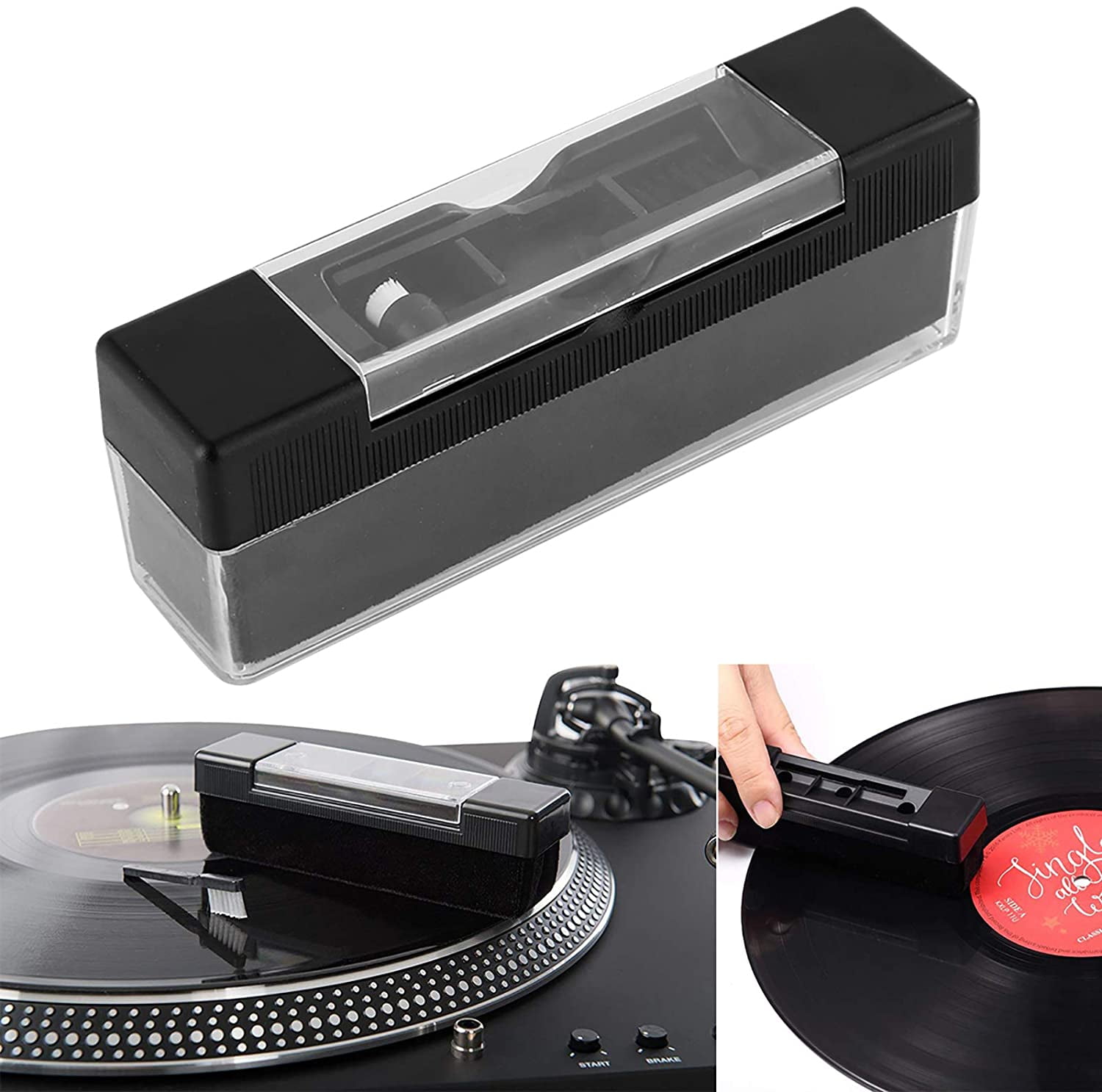 Vinyl Record Cleaning Brush Antistatic Lp Velvet Record Cleaning Brush ...