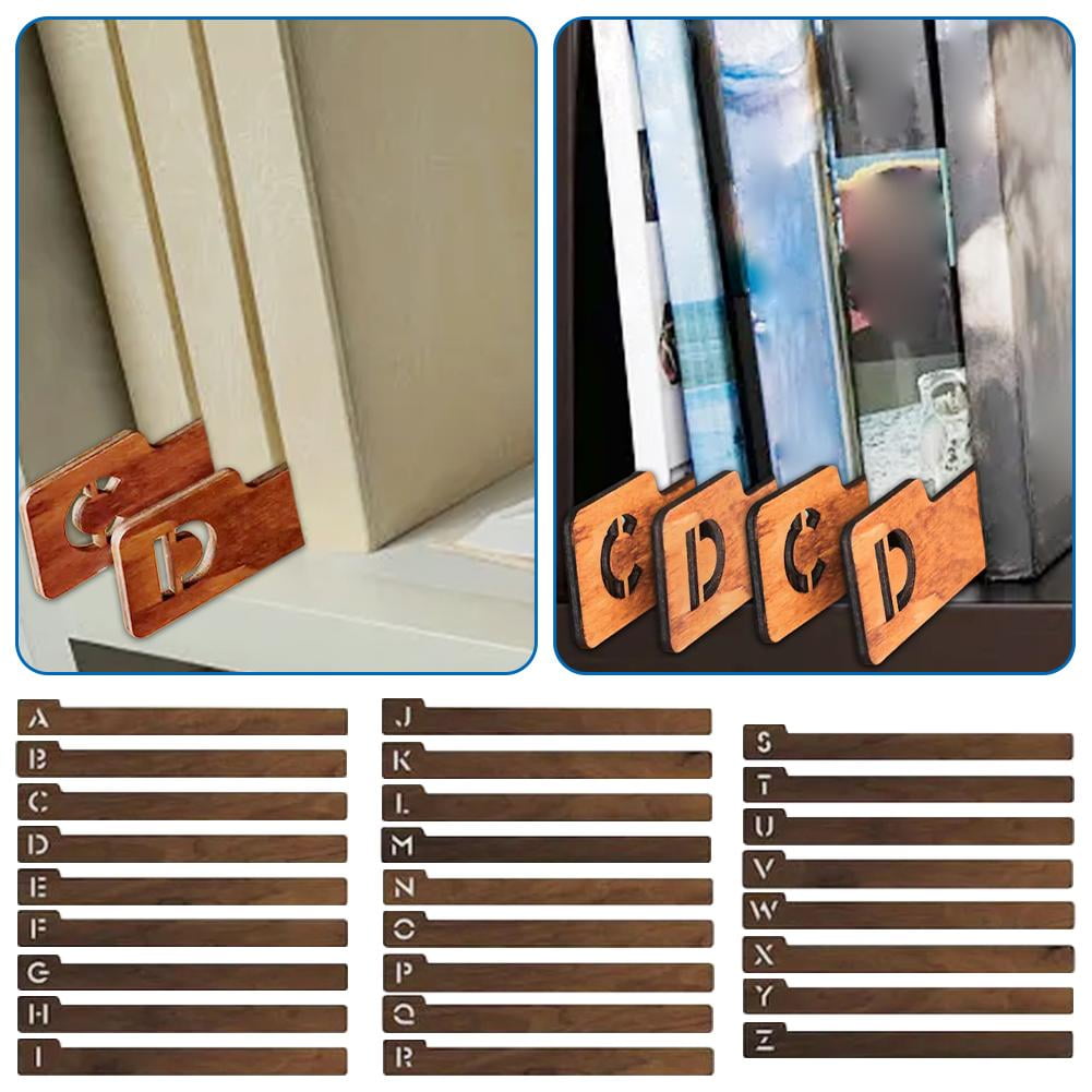 Vinyl Record Dividers, Wooden Record dividers, Alphabetical Vinyl ...