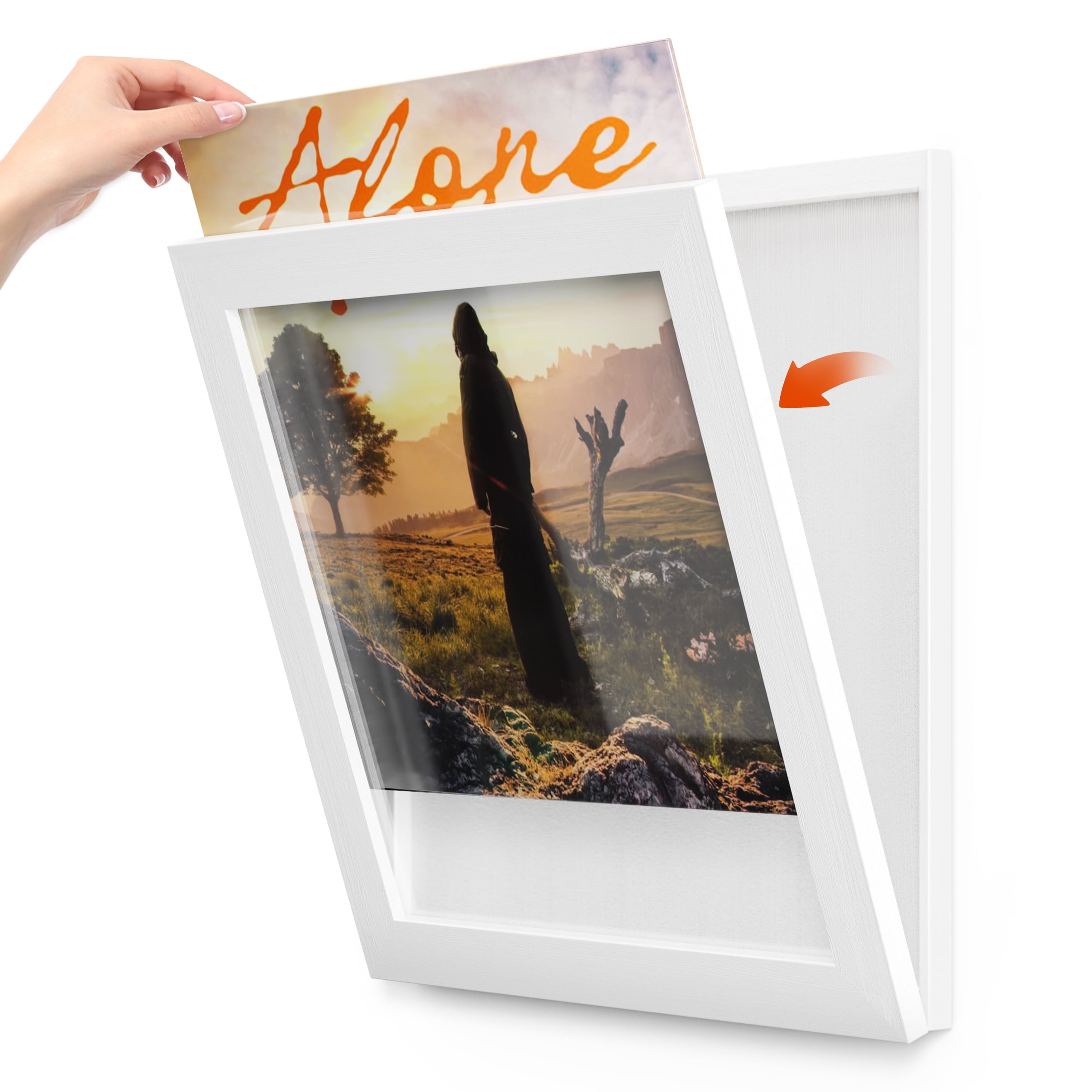 Vinyl Record Frame Wall Front Opening, 1-Pack Album Frame for Vinyl ...