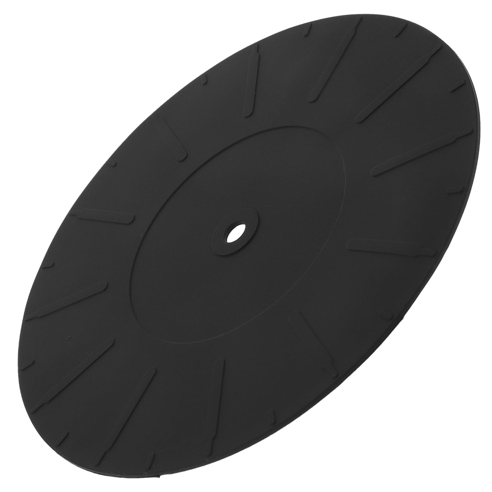 Raindrops Black Silicone Turntable Mat Anti- Record Pad for Vinyl ...
