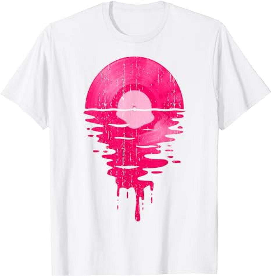 Vinyl Record Music LP Classic 80s Sunset T-Shirt - Walmart.com