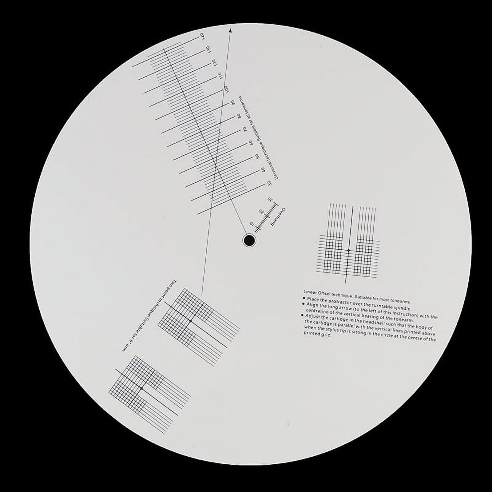 Vinyl Record Pickup Calibration Plate Distance Gauge Protractor ...