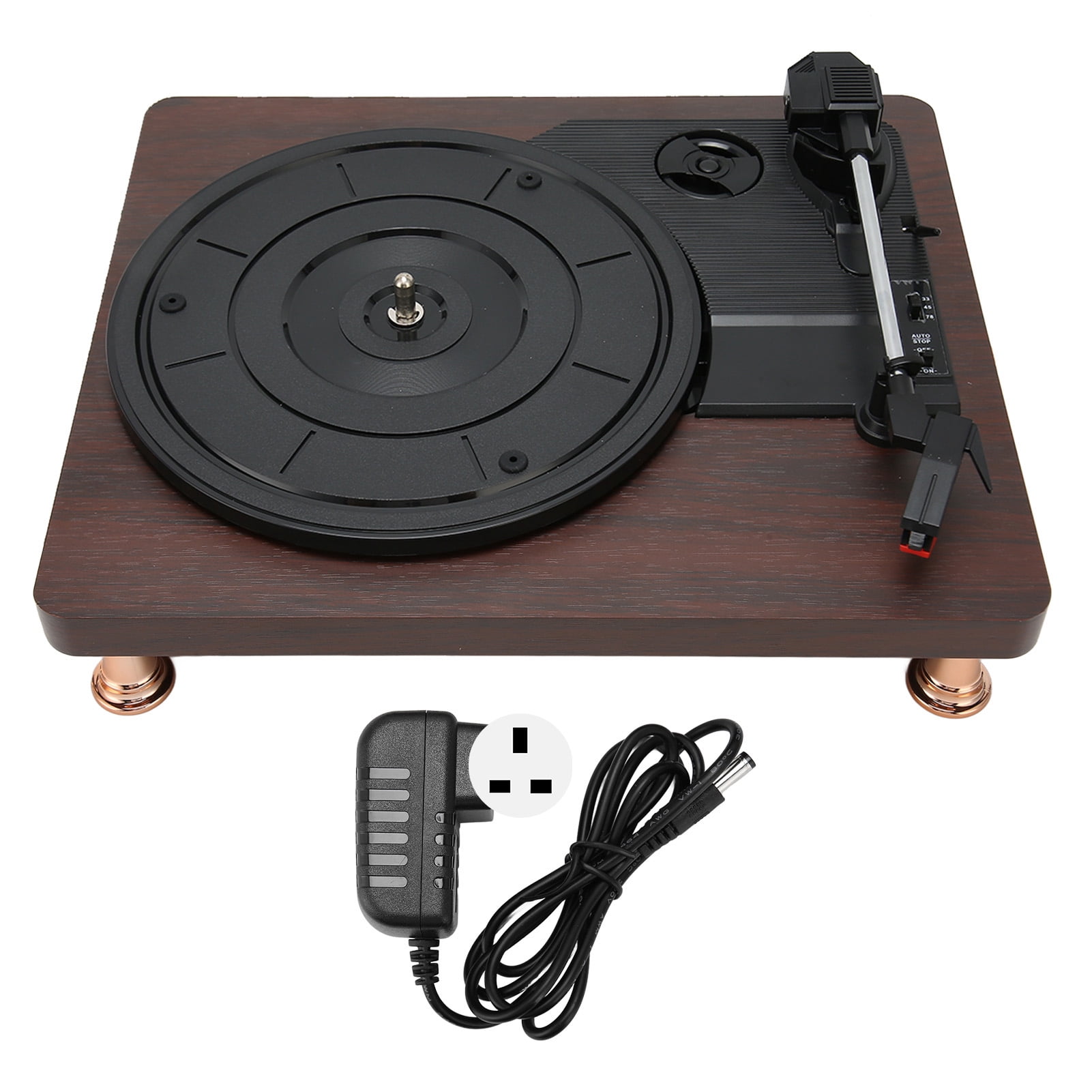 Vinyl Record Player 3 Speeds Built in Stereo Speakers Vintage Turntable ...