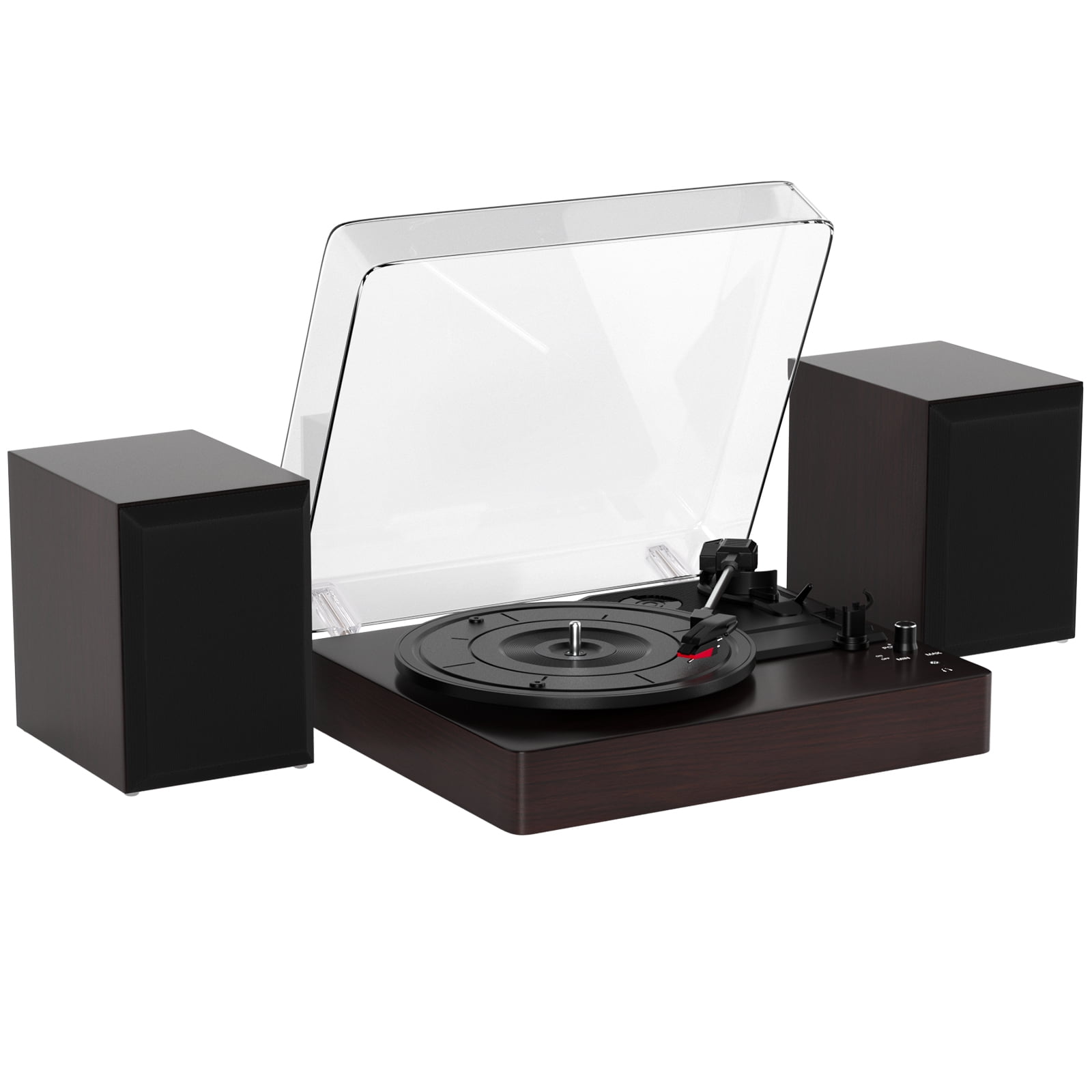 Vinyl Record Player with External Speakers Vintage Turntable for Vinyl ...