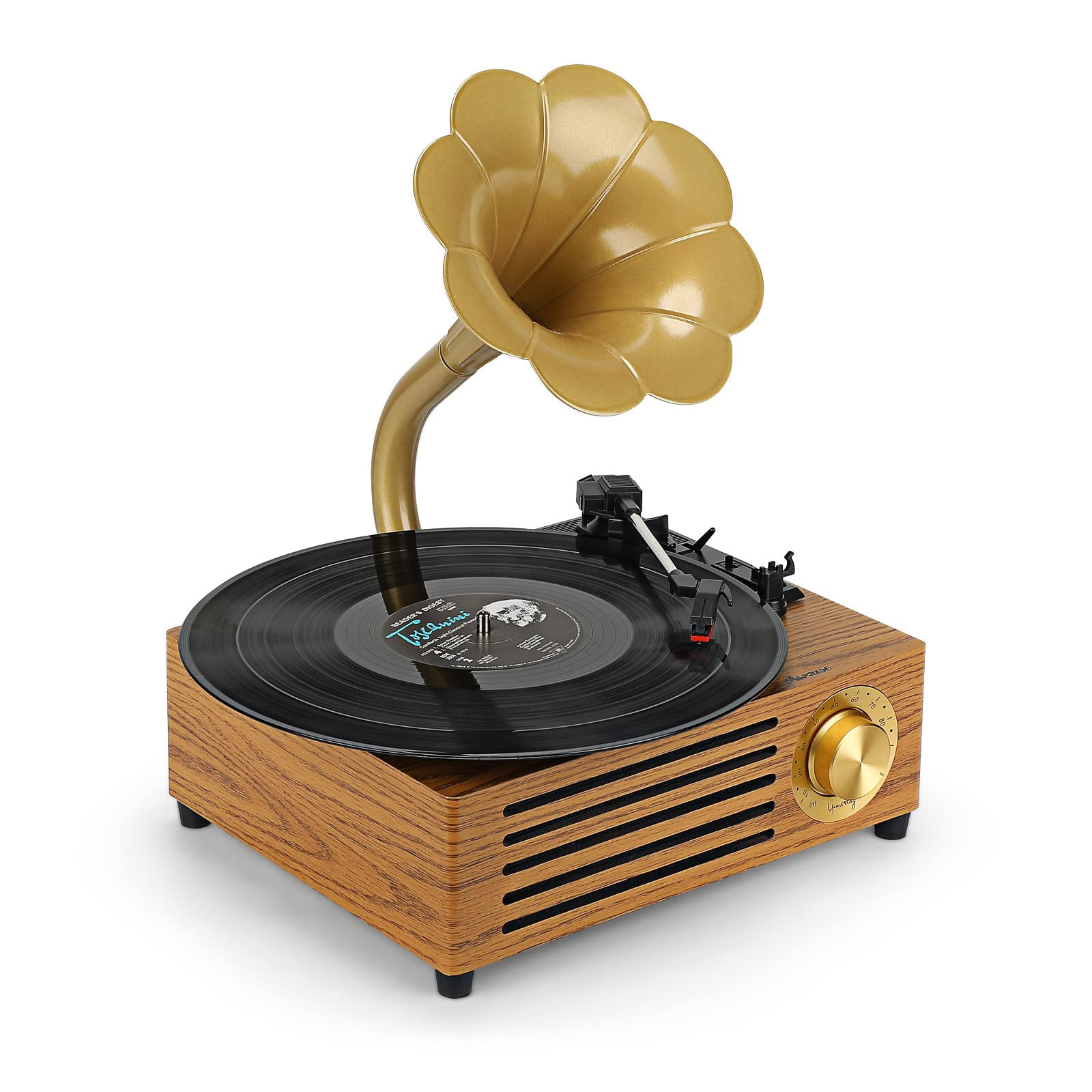 Vinyl Record Player, Retro Turntable Bluetooth Vintage Gramophone ...