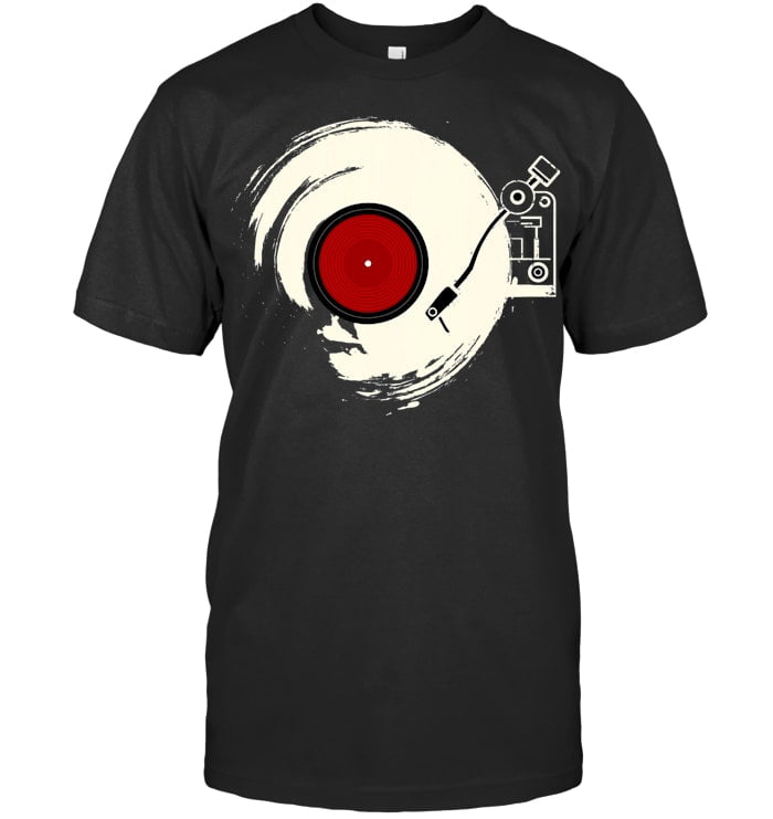 Vinyl Record Player Sketch Drawing Vinyl Records T Shirt - Walmart.com