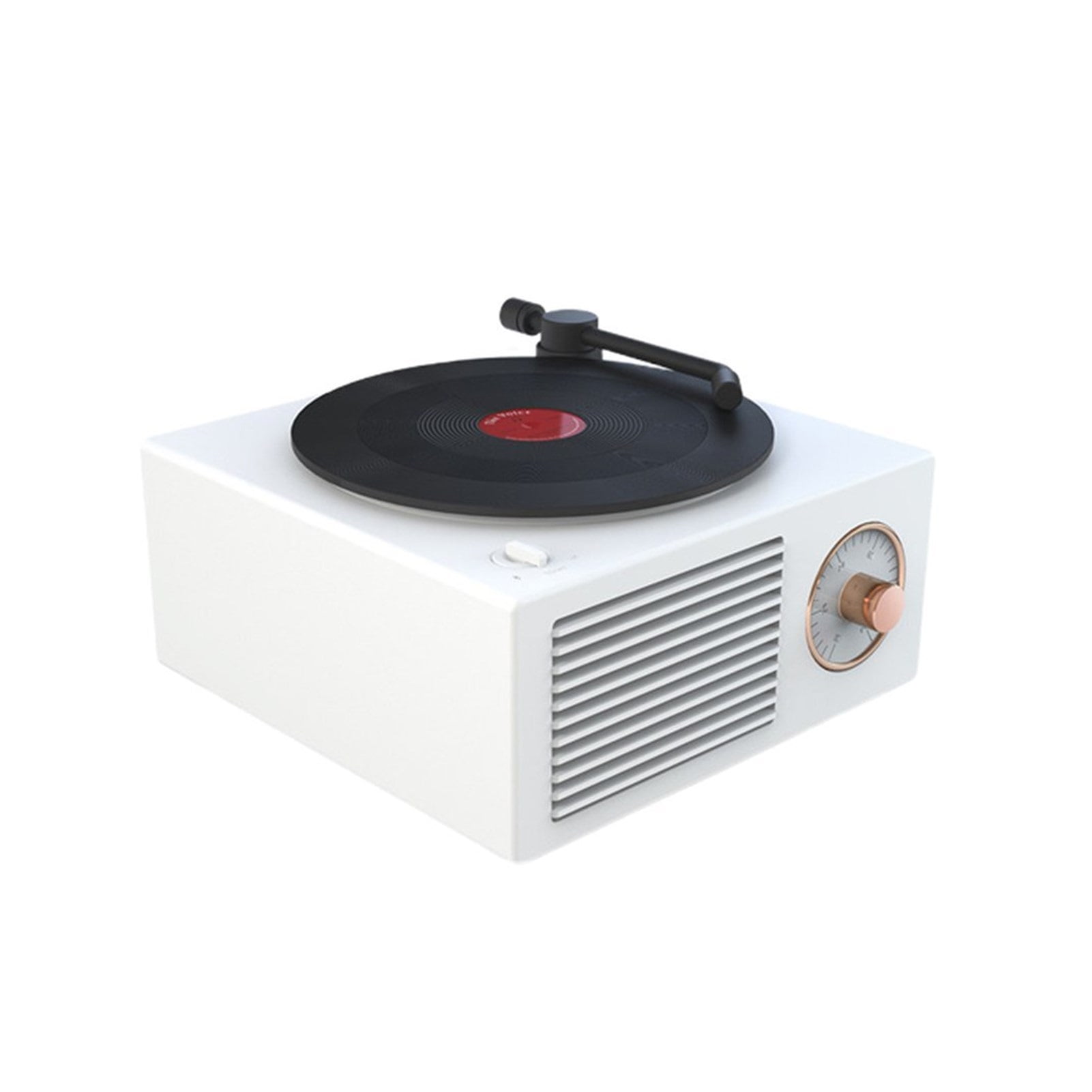 Vinyl Record Player Speaker Wireless Portable Mini Steel Retro Atomic ...