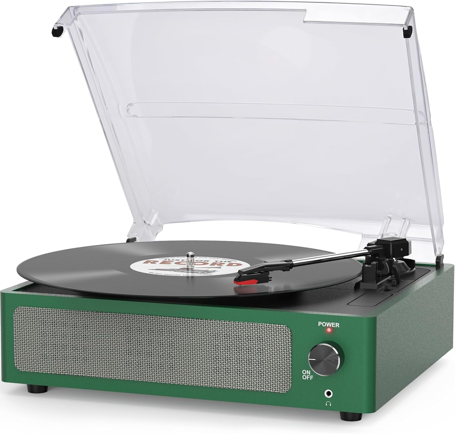 Vinyl Record Player with Speakers & Wireless Receiver Turntable for ...