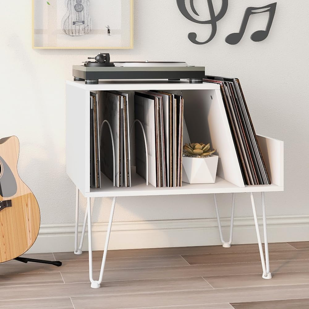 Vinyl Record Player Stand Turntable Stand LPs Album Storage Cabinet ...