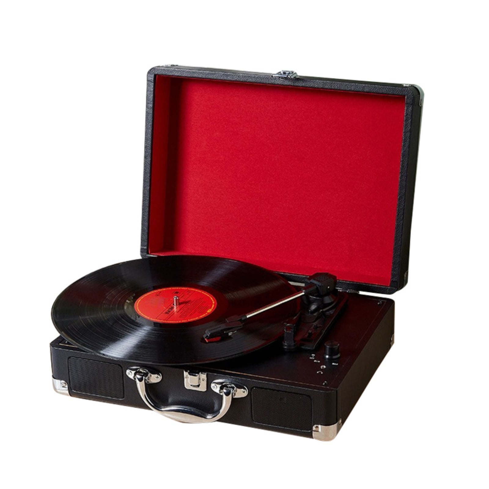 Vinyl Record Player Vintage 3-Speed Turntables Bluetooth Portable ...