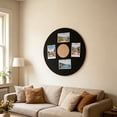Vinyl Record Shaped Felt Photo Display Plate Retro Style Wall Decor ...