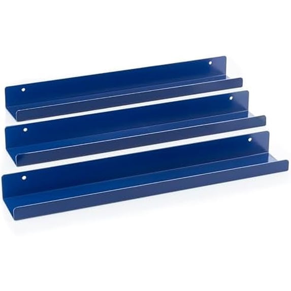 Vinyl Record Shelf - 3 Metal Display Shelves - Wall Mount Now-Playing ...