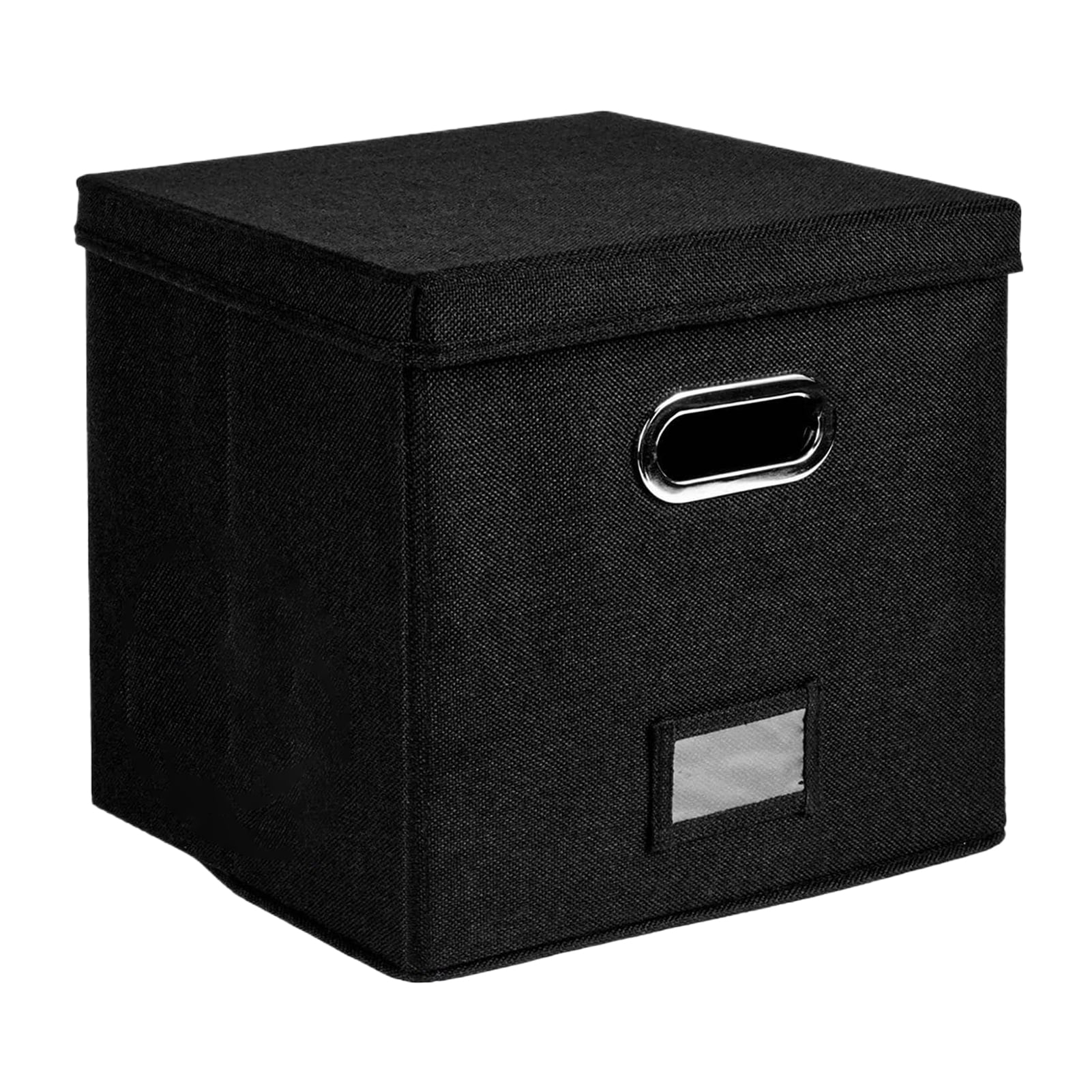 Vinyl Record Storage Box Holds 50+ 12-Inch Albums with Lid and Handle ...