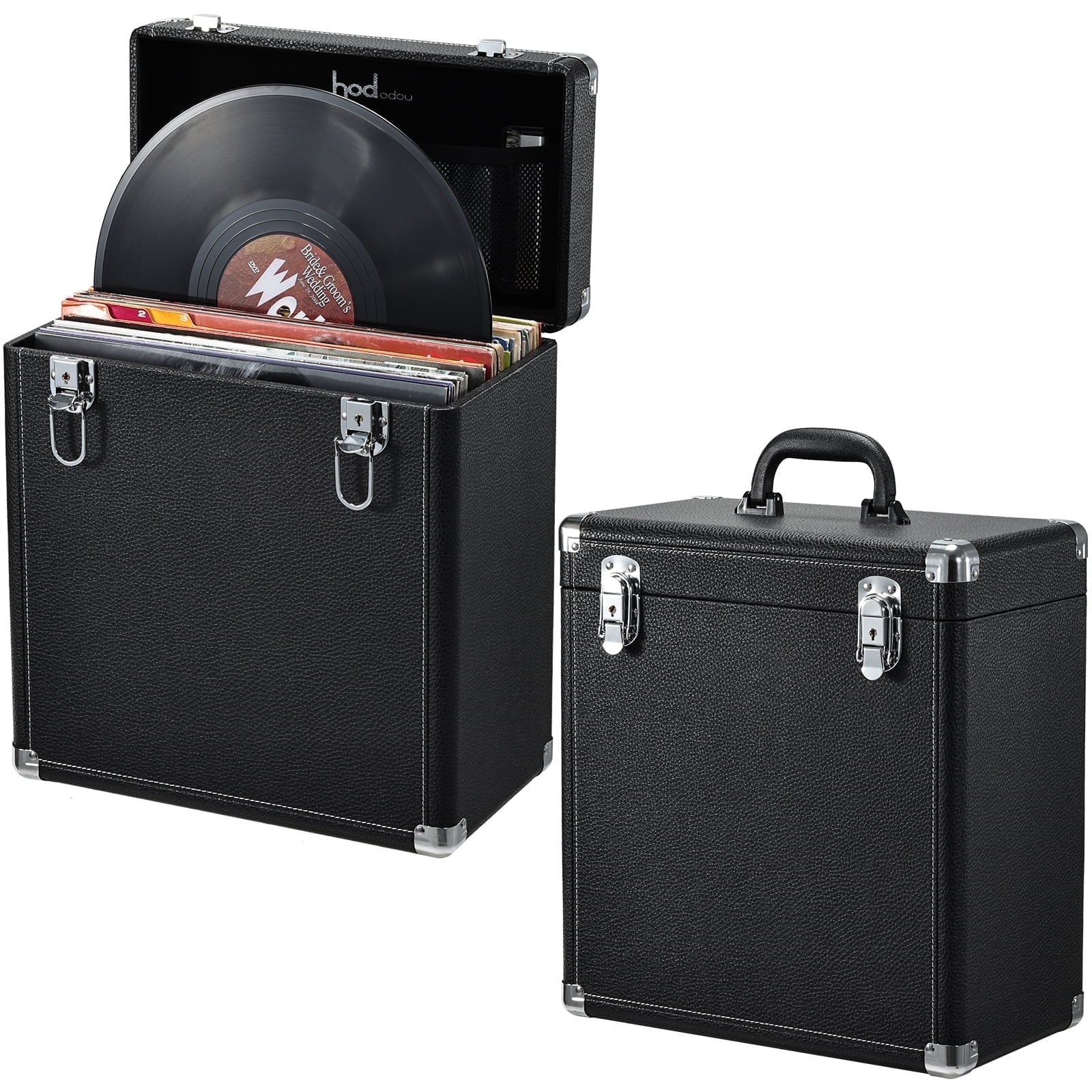 Vinyl Record Storage Case LP Album Collection Display Box Organizer ...