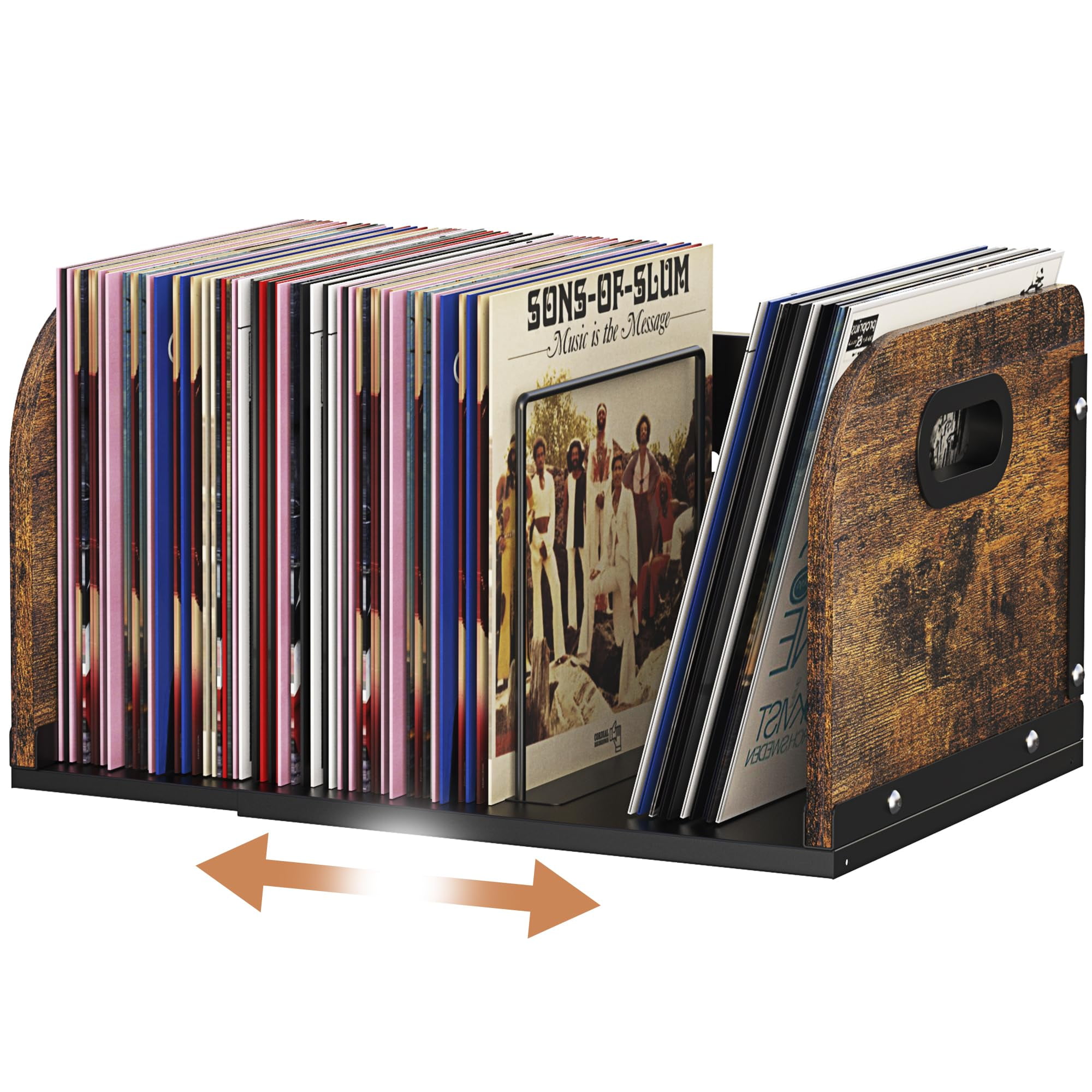Vinyl Record Storage Holder, Expandable Record Holder Rack Albums ...