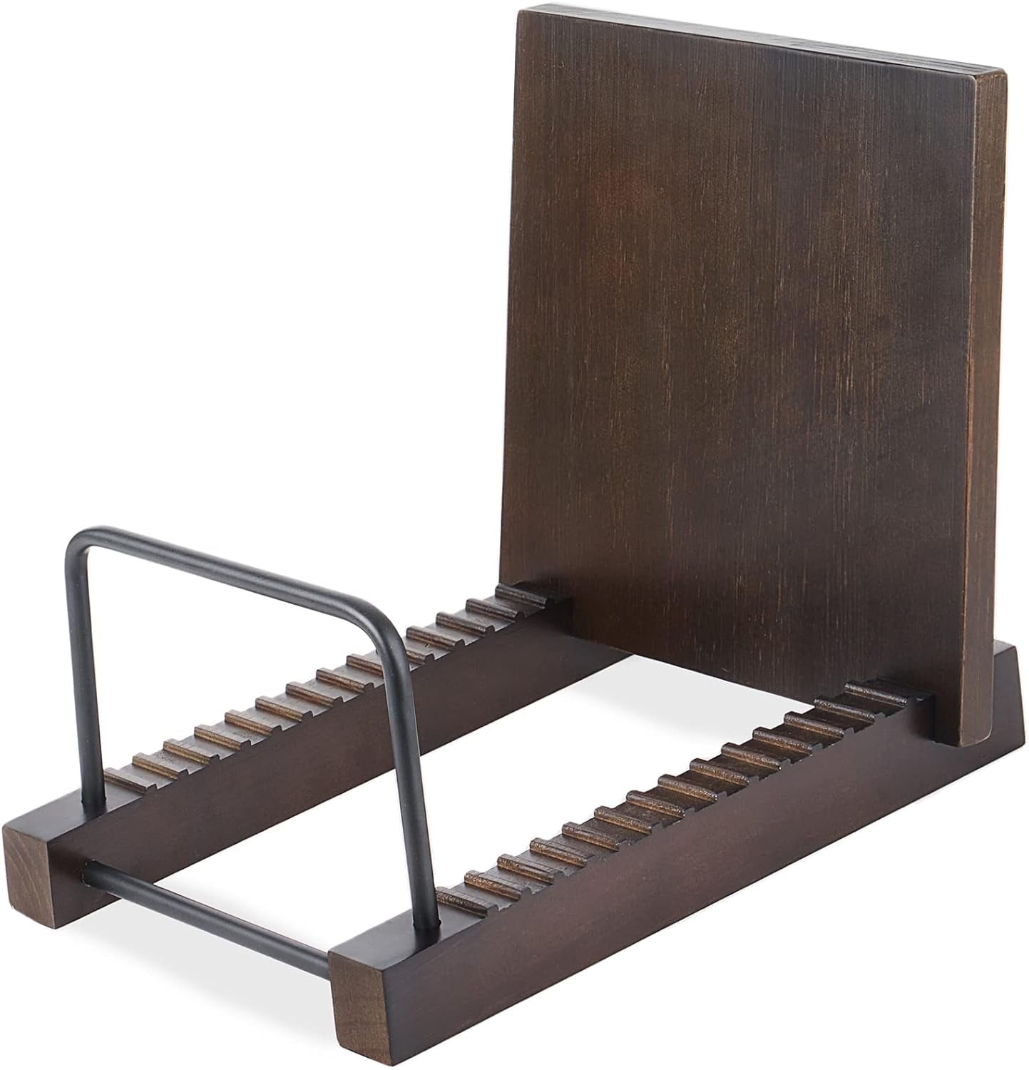 Vinyl Record Storage Holder Modern Album Display Solid Wood Stand with ...