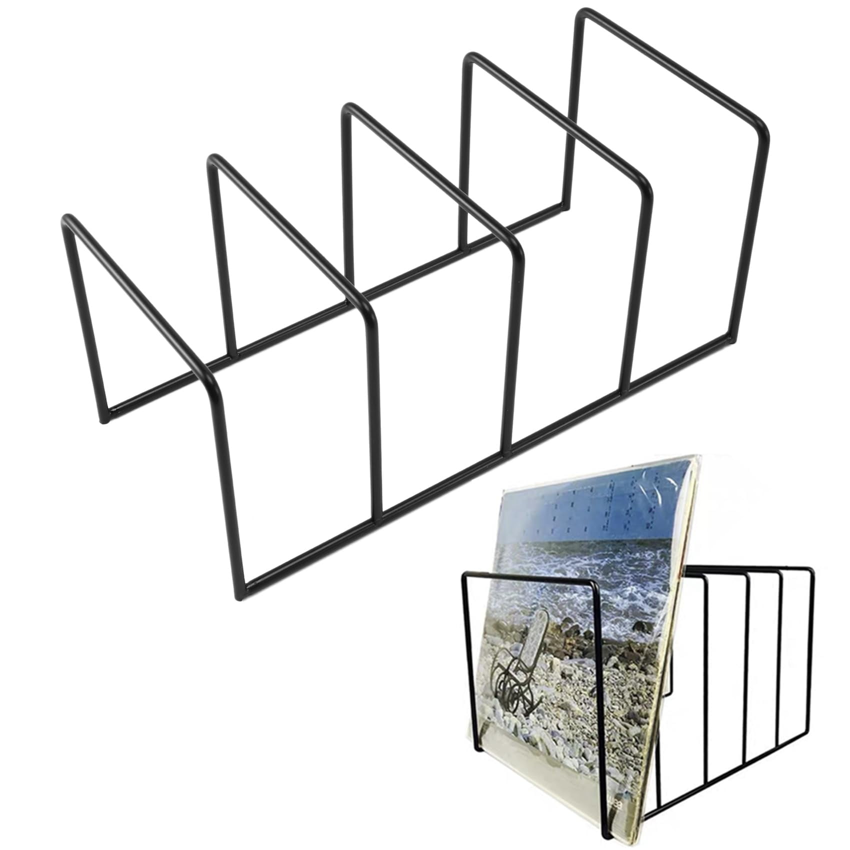 Vinyl Record Storage Metal Record Display Shelf Turntable Storage Shelf ...