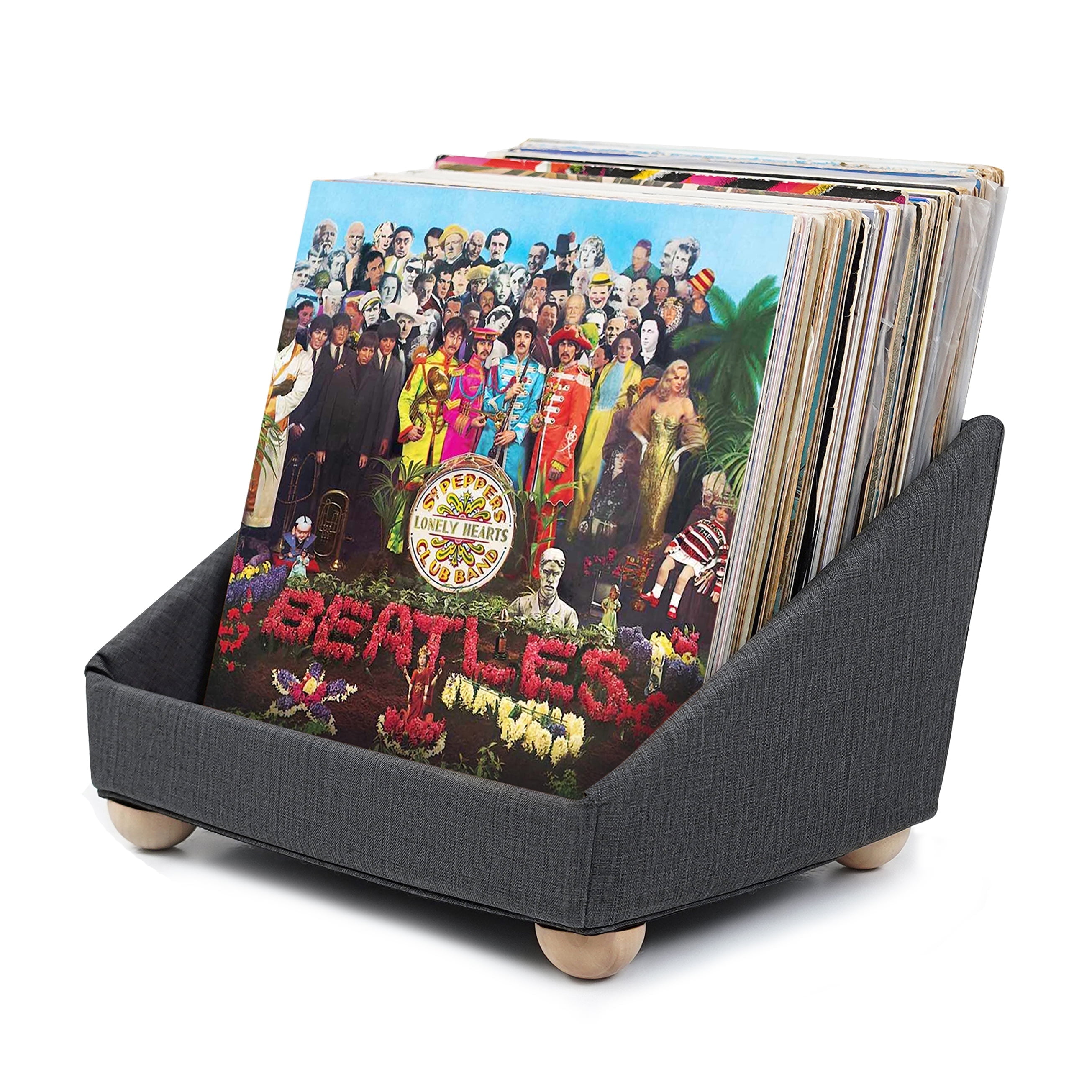 Vinyl Record Storage Organizer – 12" Vinyl Record Rack – Compact Record ...
