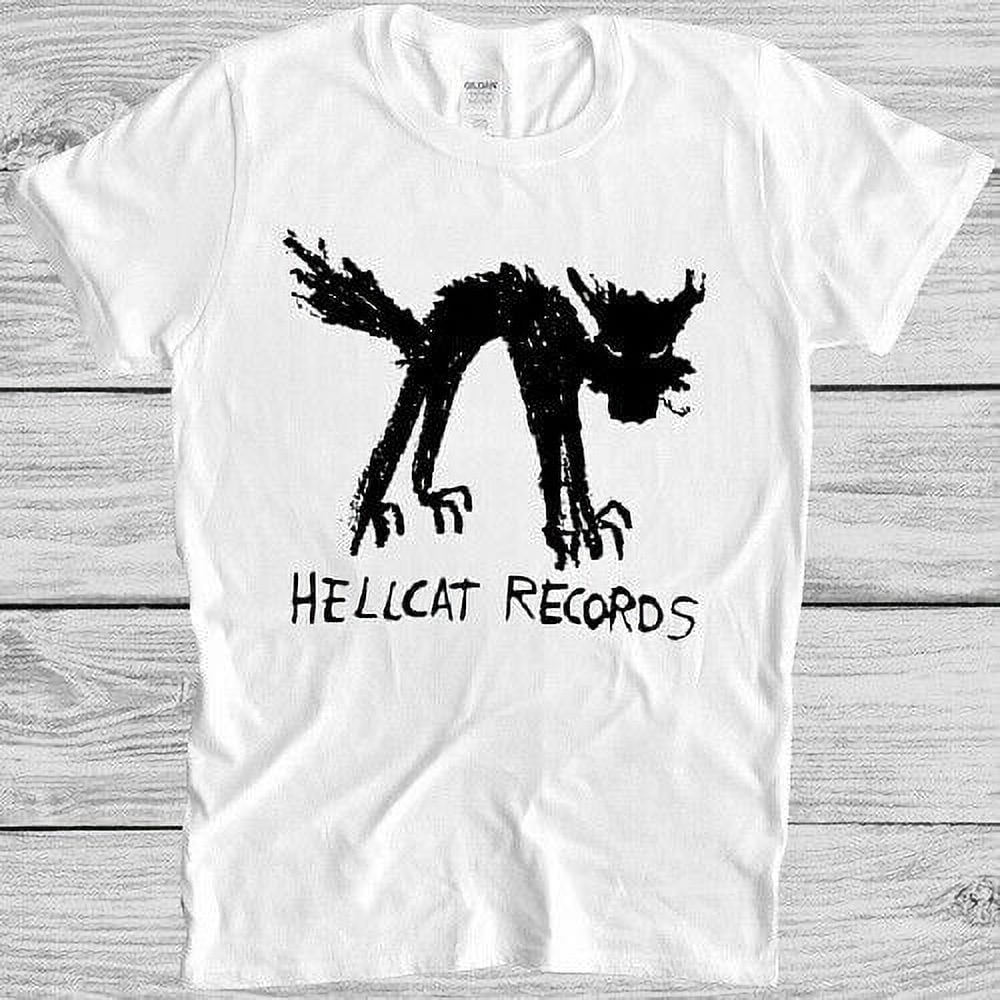 Vinyl Records T Shirt Seattle Record Store Music Cat Hellcat Cool Tee M38 - Walmart.com