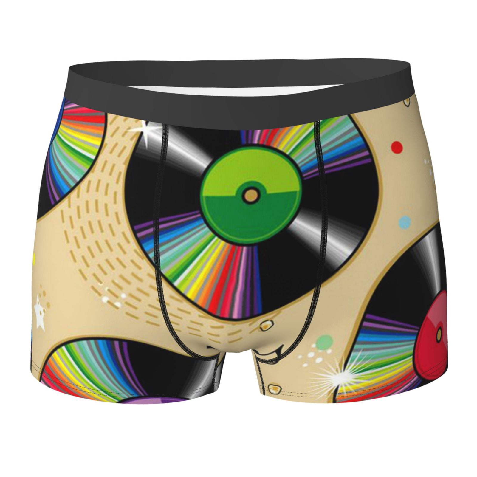 Vinyl Records Underwear For Men,Soft Boxer Briefs - Comfortable And ...