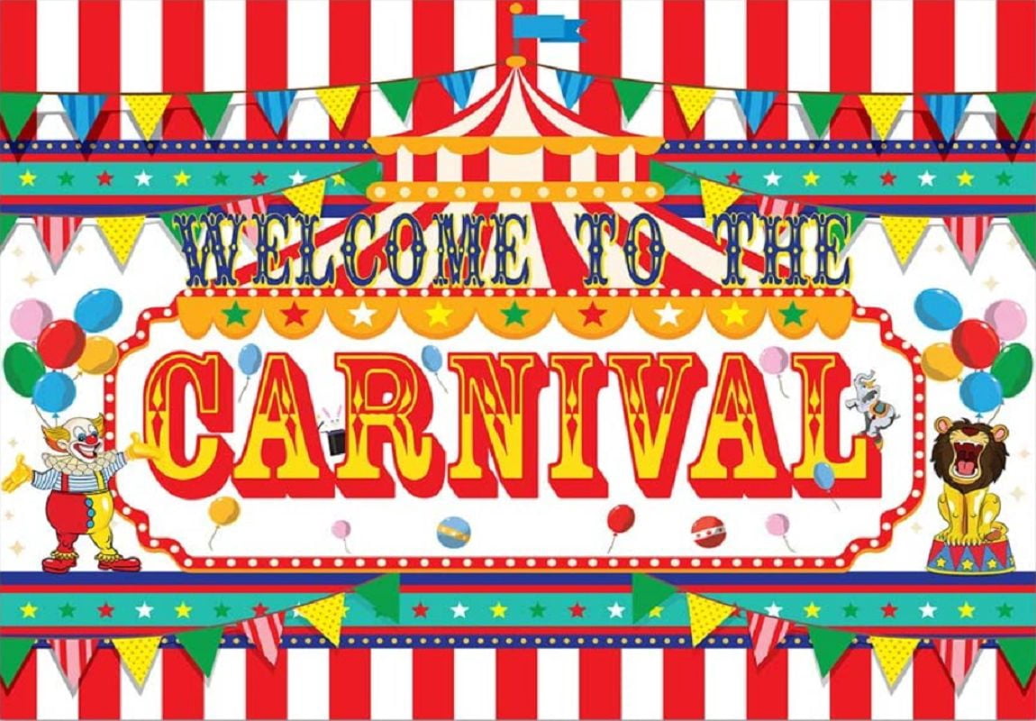 Vinyl Red Circus Carnival Curtain Stars Background Photography ...