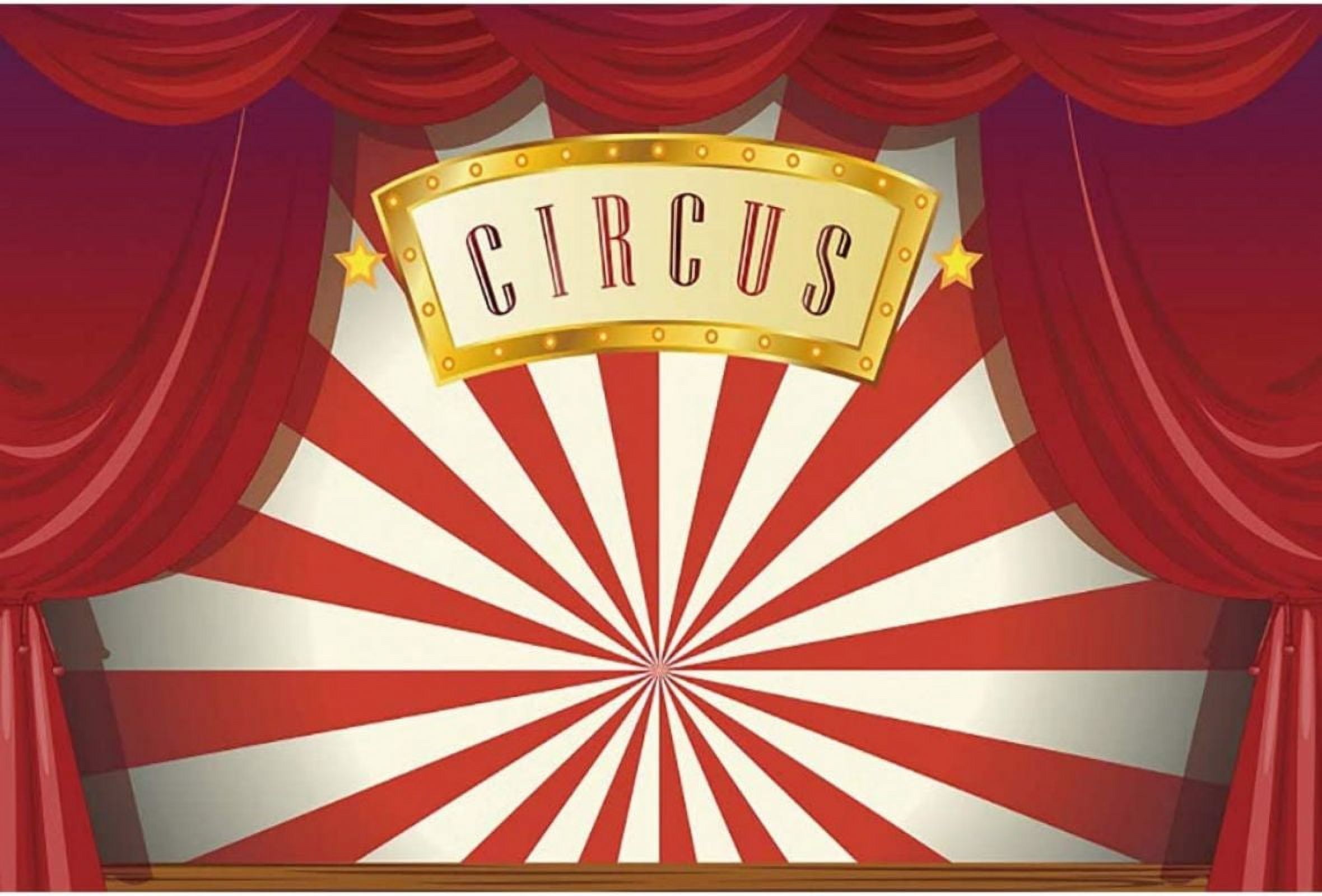 Vinyl Red Circus Carnival Curtain Stars Background Photography ...