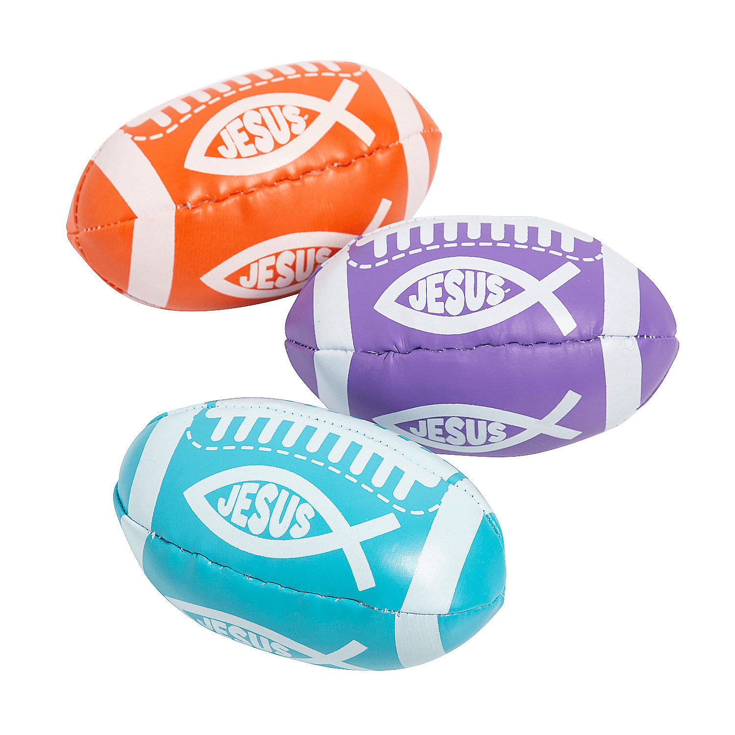 Vinyl Religious Fish Foam Football - Party Favors - 12 Pieces - Walmart.com