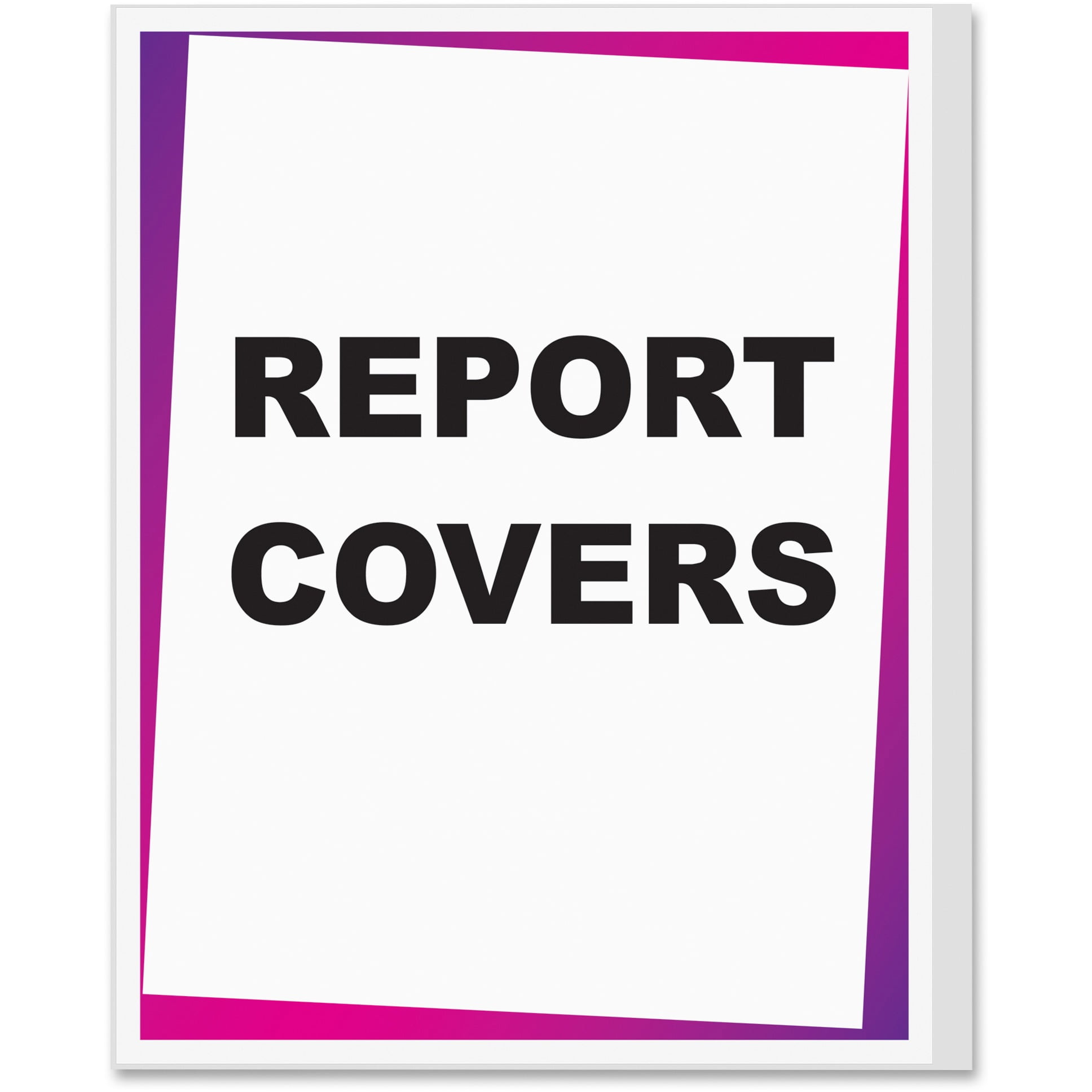 Vinyl Report Covers, Sliding Bar, 8.5 X 11, Clear/clear, 100/box ...
