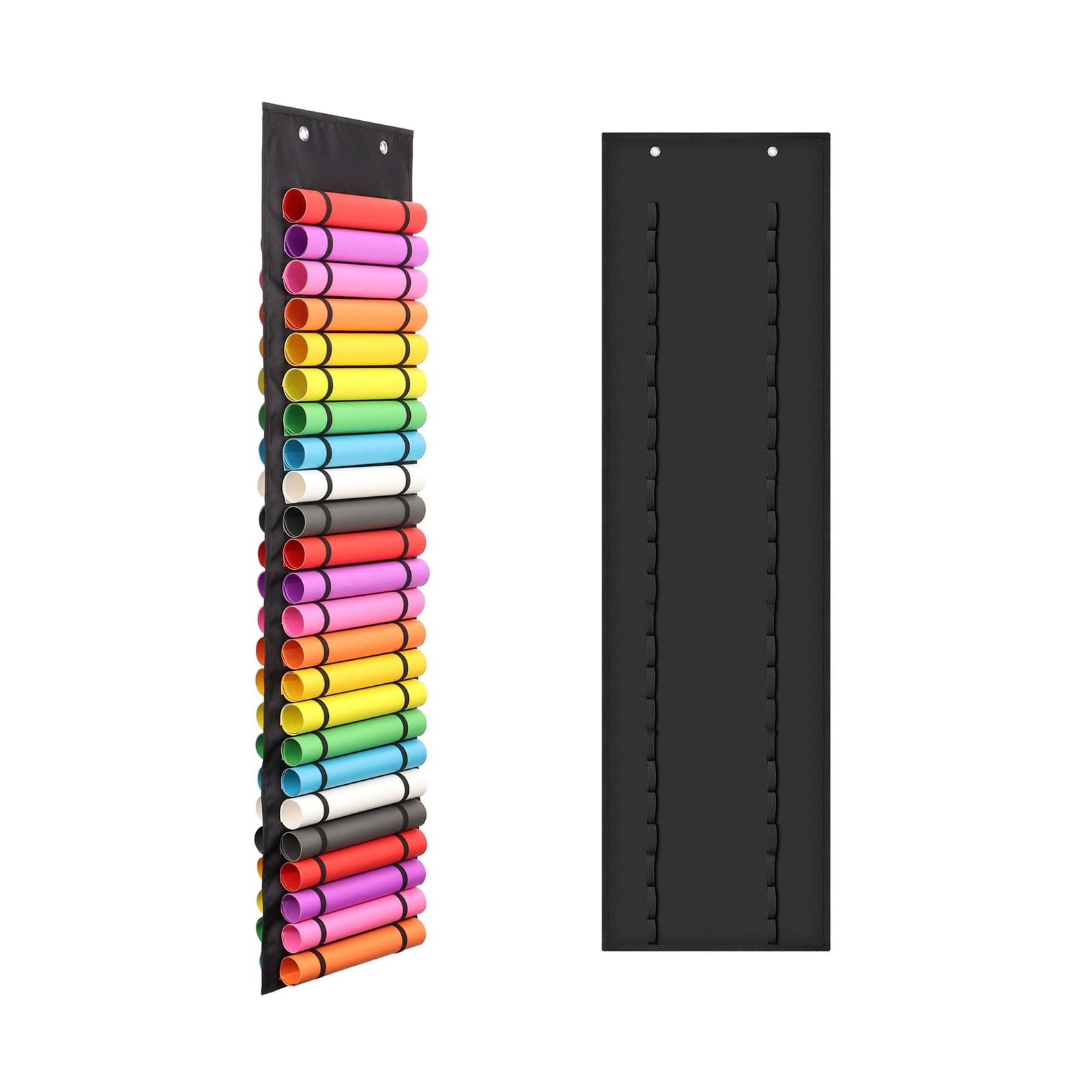 Vinyl Roll Paper Storage Bag Double Sided Multicolor Large Capacity ...