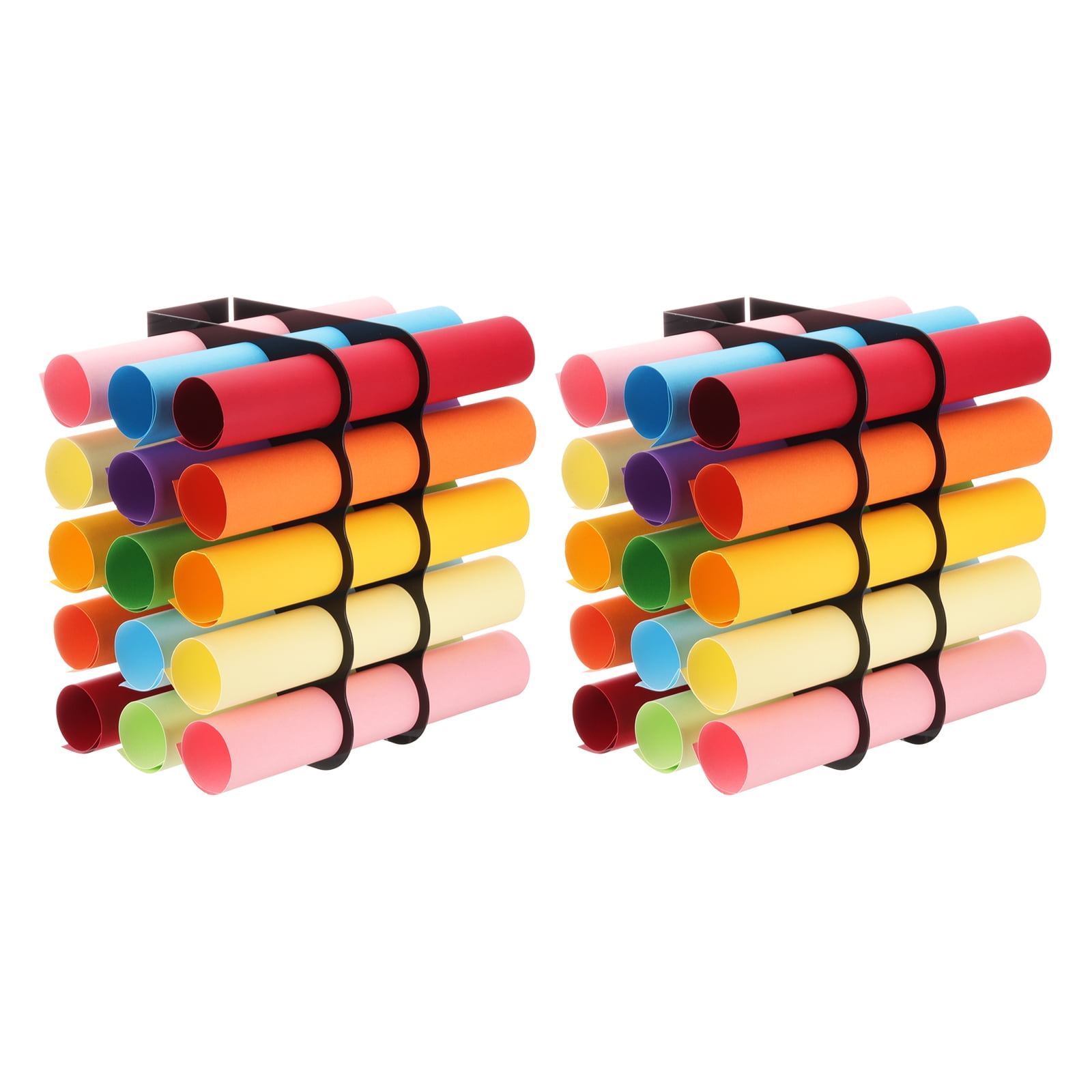 Vinyl Roll Storage Rack, 2 Set Multiple Holes Display Stand for Up to ...