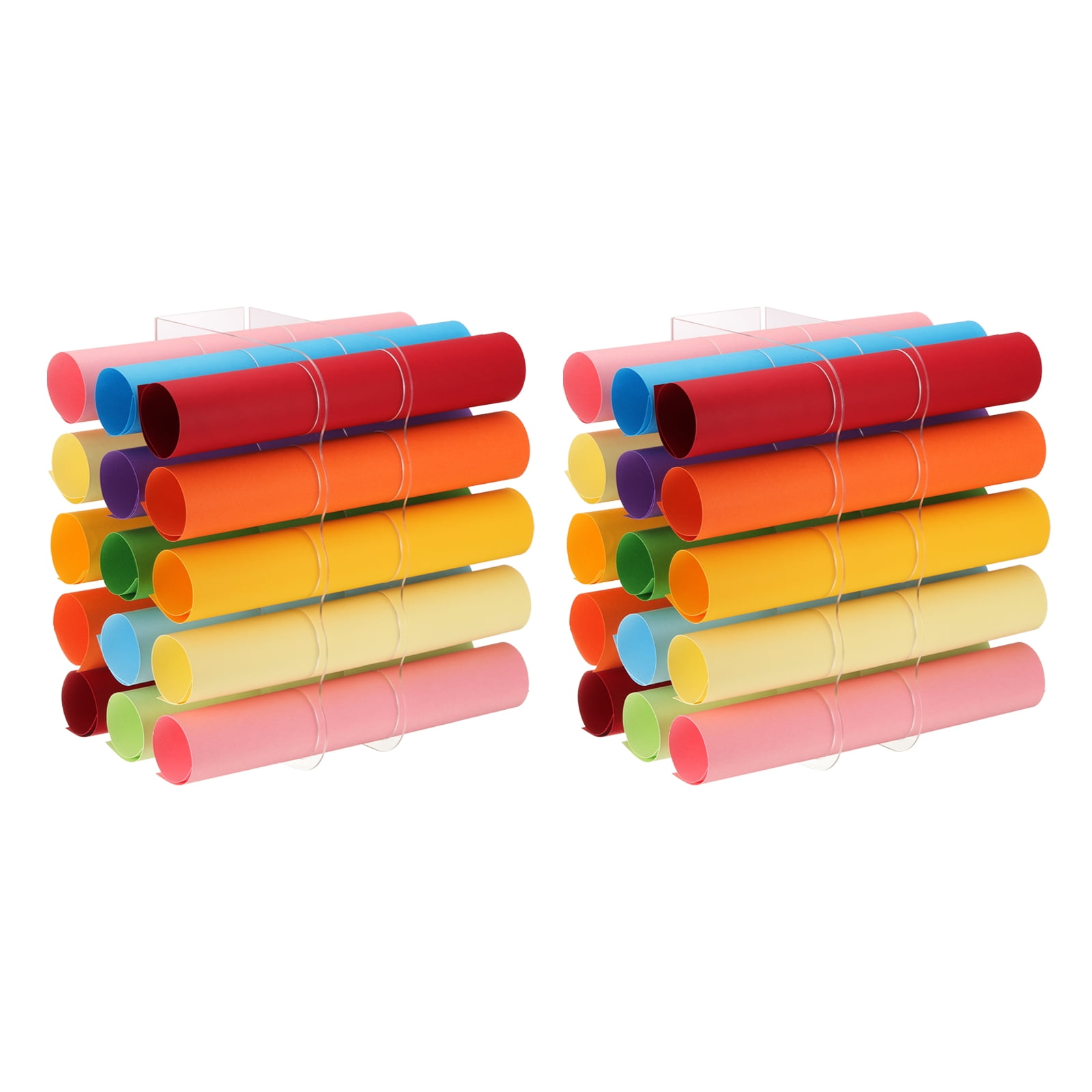 Vinyl Roll Storage Rack, 2 Set Multiple Holes Display Stand for Up to ...