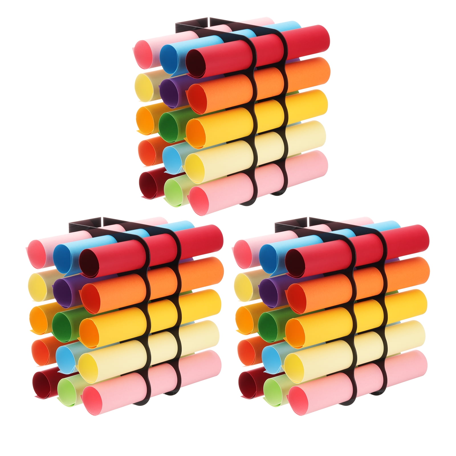 Vinyl Roll Storage Rack, 3 Set Multiple Holes Display Stand for Up to ...