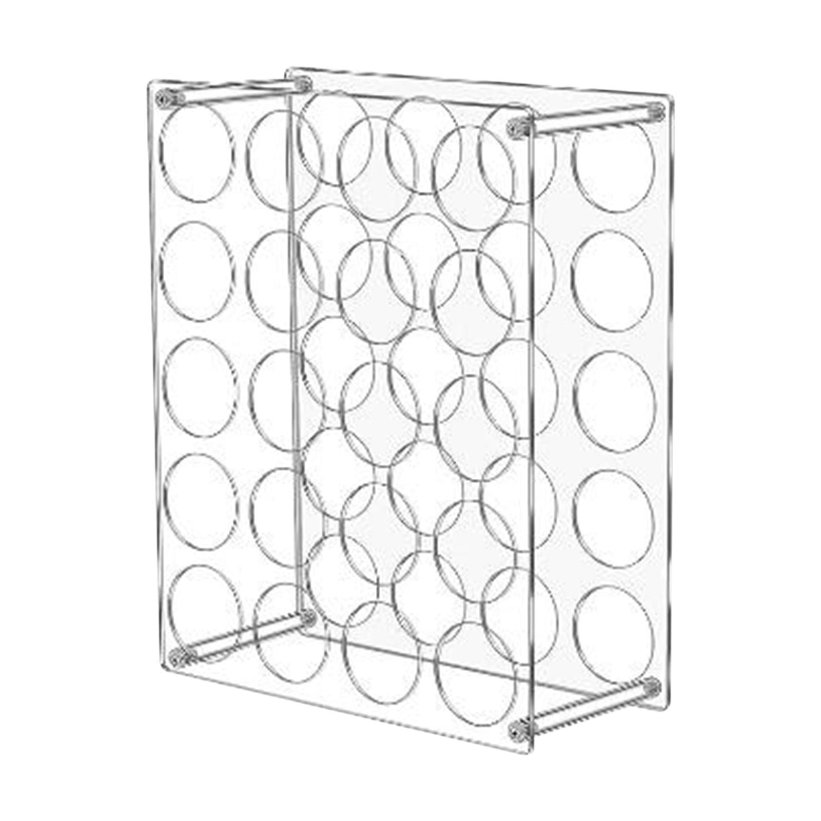 Vinyl Roll Storage Rack /Acrylic Storage Organizer ,20 Holes, Display ...
