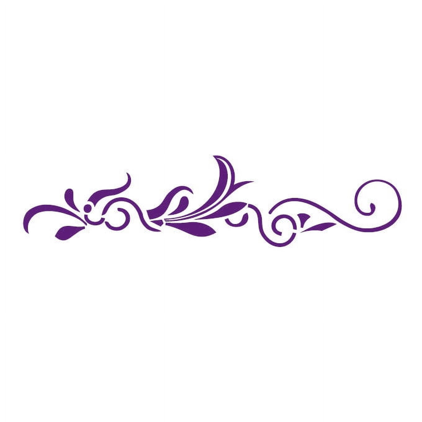 Vinyl Scroll Accents - Large - Violet - Walmart.com