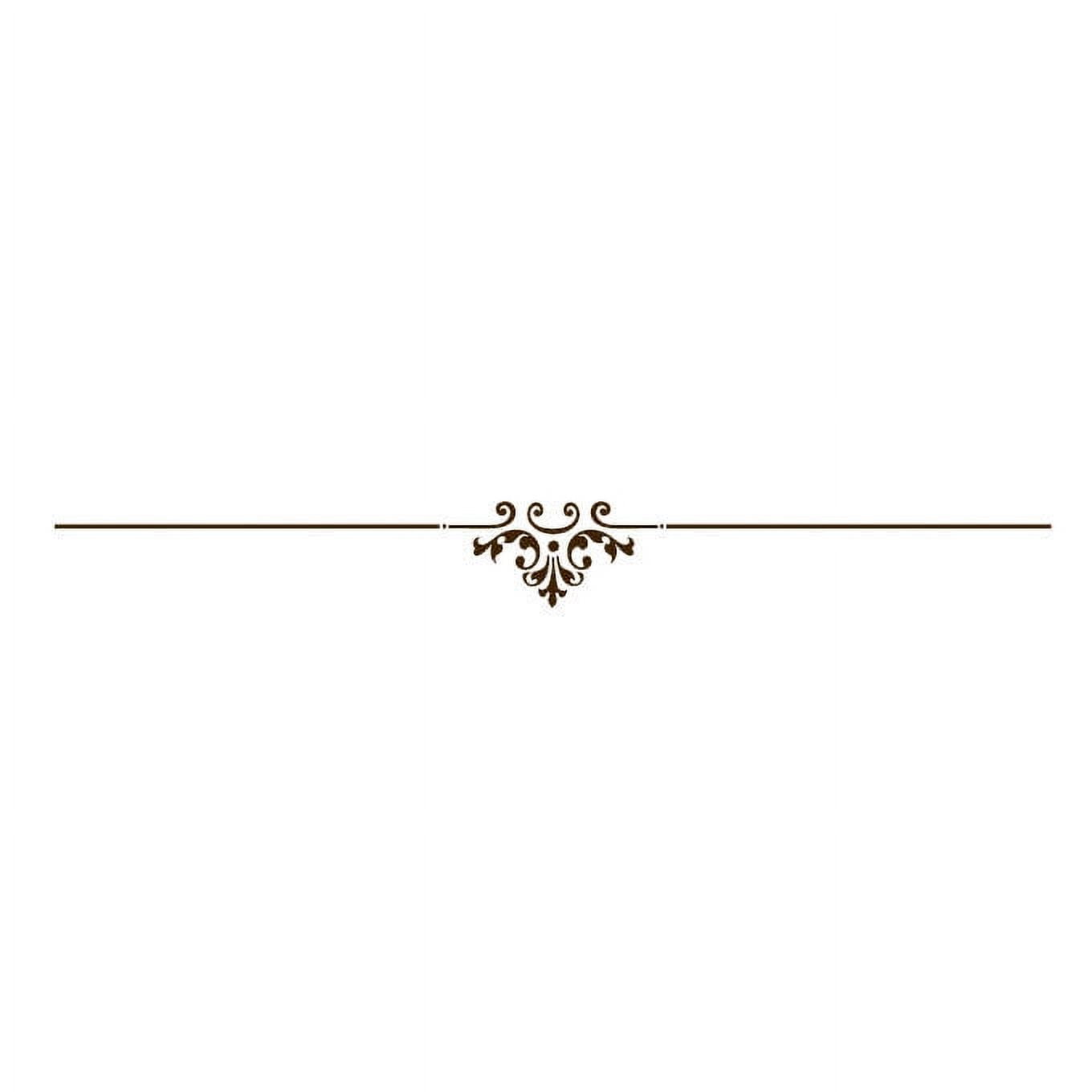 Vinyl Scroll Design Decals - Small - Brown - Walmart.com