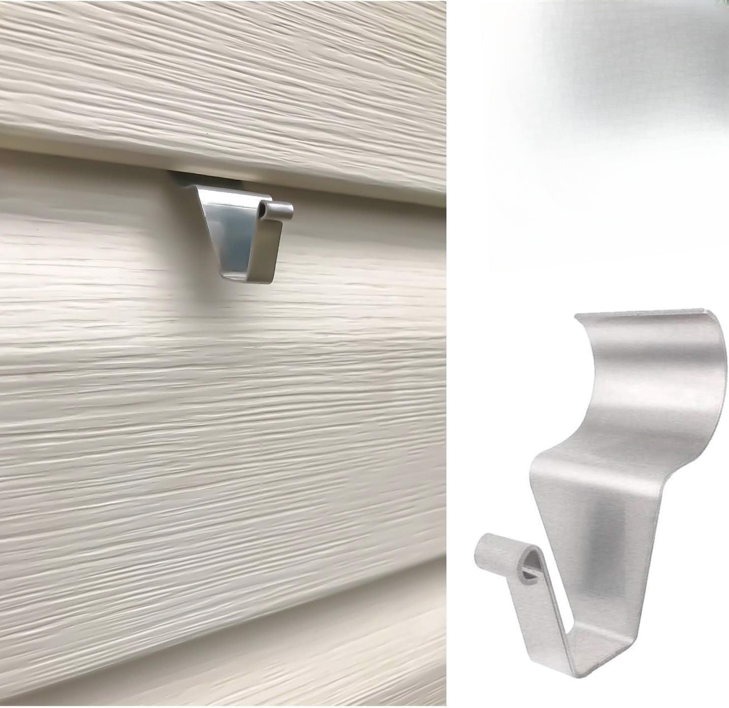 Vinyl Siding Hangers(12 Pack), Heavy Duty Clips Outdoor No-Hole Needed ...