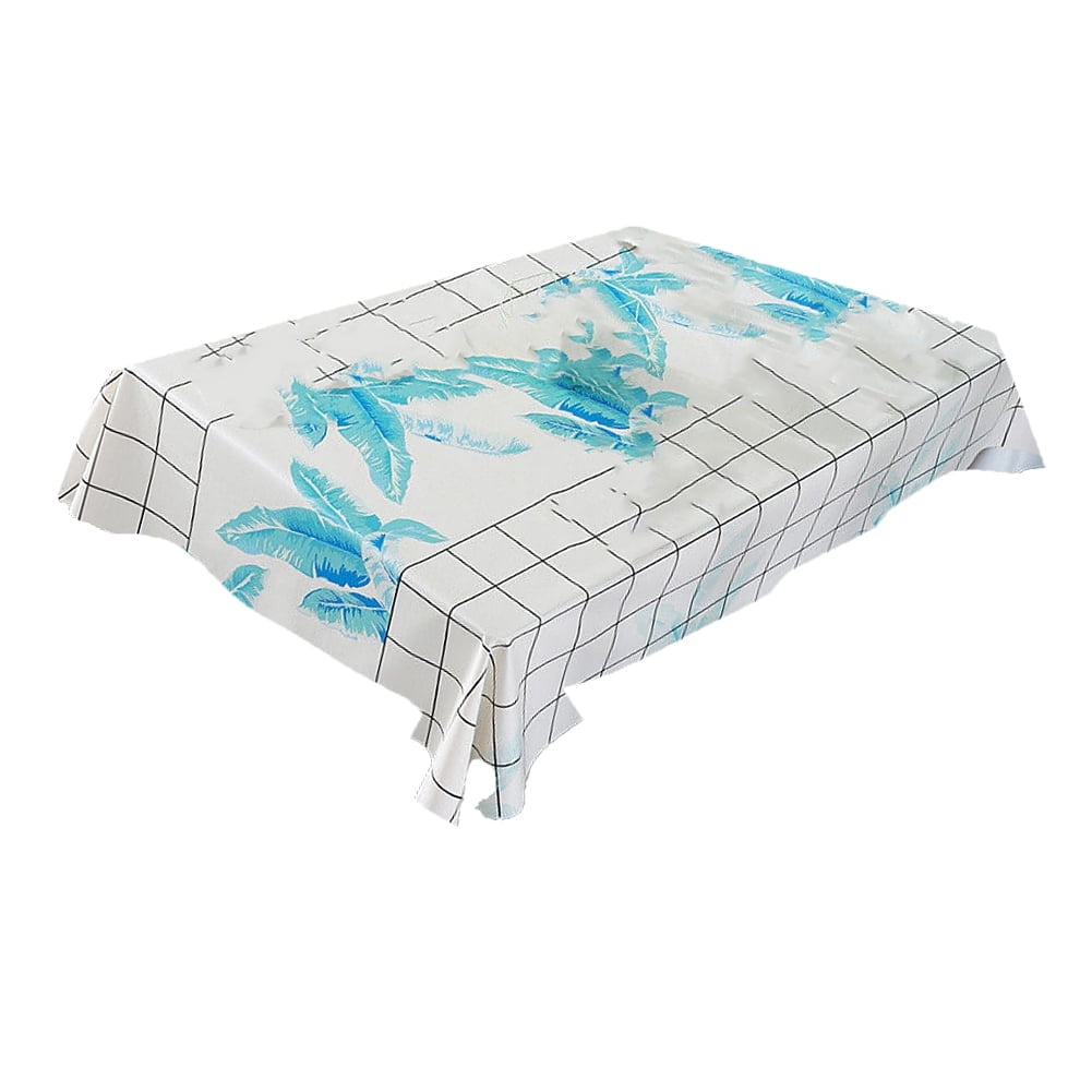 Vinyl Square Table Cover Wipe Clean PVC Tablecloth Oil-Proof/Waterproof ...