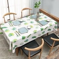 Vinyl Square Table Cover Wipe Clean PVC Tablecloth Oil-Proof/Waterproof ...