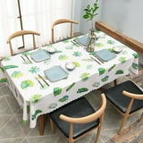 Vinyl Square Table Cover Wipe Clean PVC Tablecloth Oil-Proof/Waterproof ...
