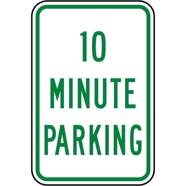 Vinyl Stickers - 10 Minute Parking Sign - Safety and Warning Warehouse ...