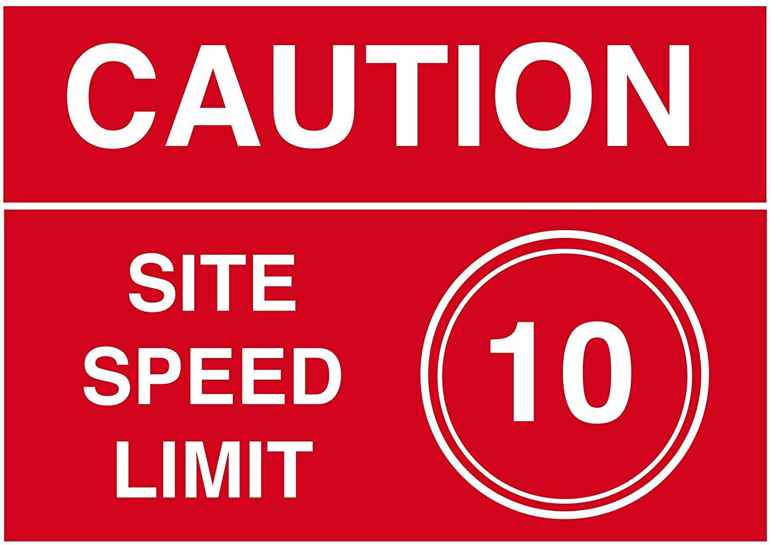 Vinyl Stickers - 10Mph Speed Limit Sign - Safety and Warning Warehouse ...