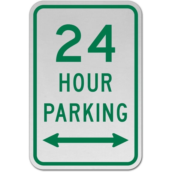Vinyl Stickers - 24 Hour Parking Sign - Safety and Warning Warehouse ...