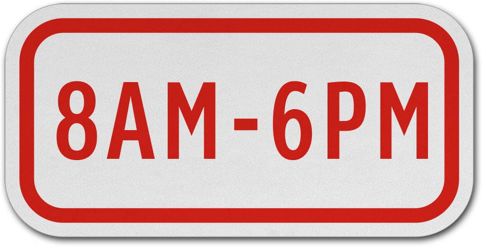 Vinyl Stickers - 8AM - 6PM Sign A5 - Safety and Warning Warehouse Signs ...