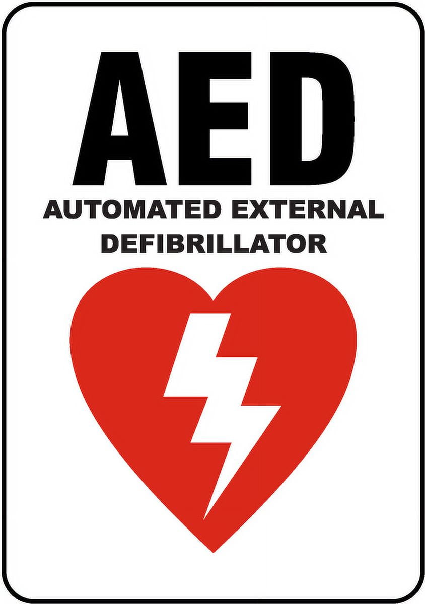 Vinyl Stickers - AED Sign 1-Safety and Warning Warehouse Signs Stickers ...