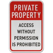 SignMission 12 x 18 in. OSHA Notice Sign - Notice No Entry without ...