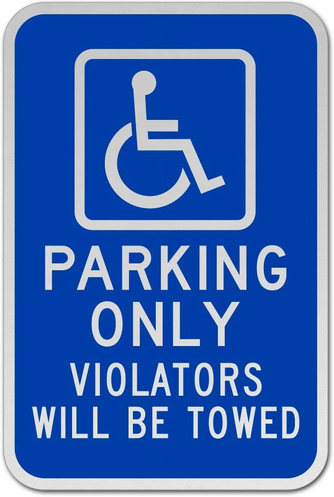 Vinyl Stickers - Accessible Parking Only Sign B2 - Safety and Warning ...